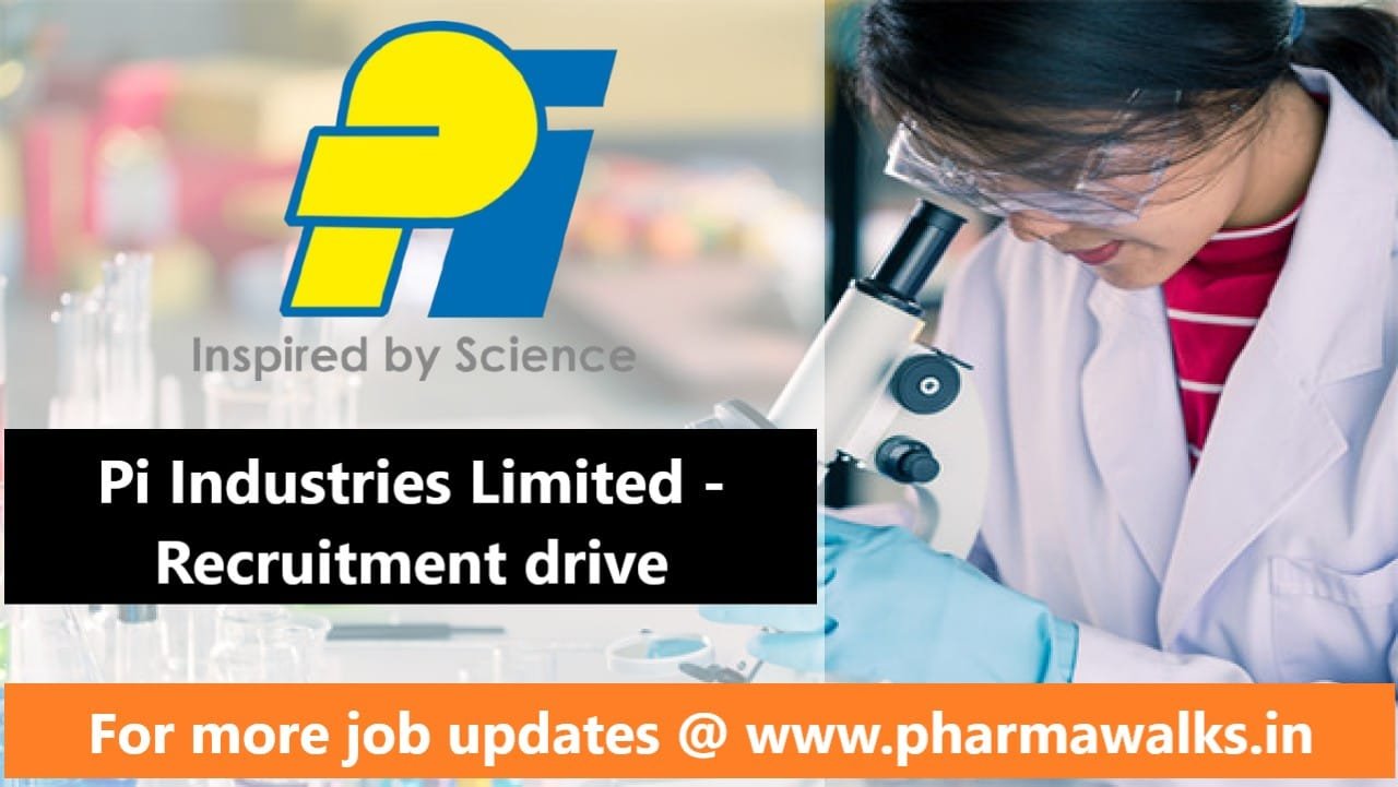 PI Industries - Walk-in interviews for multiple positions on 9th Feb ...